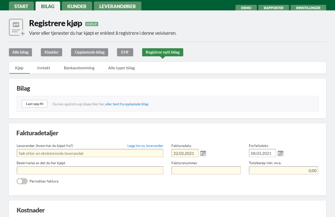 Prøv Conta sitt regnskapsprogram for enkeltpersonforetak gratis